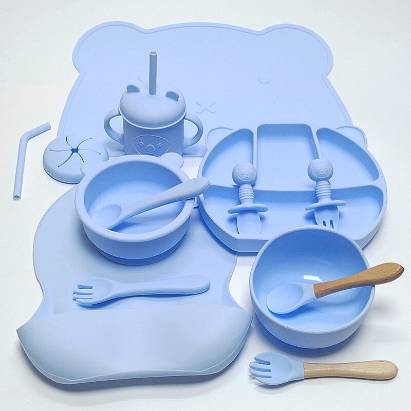 Buy Wholesale China Hot Sell Bear Shape 14 Pcs Baby Feeding Tableware ...