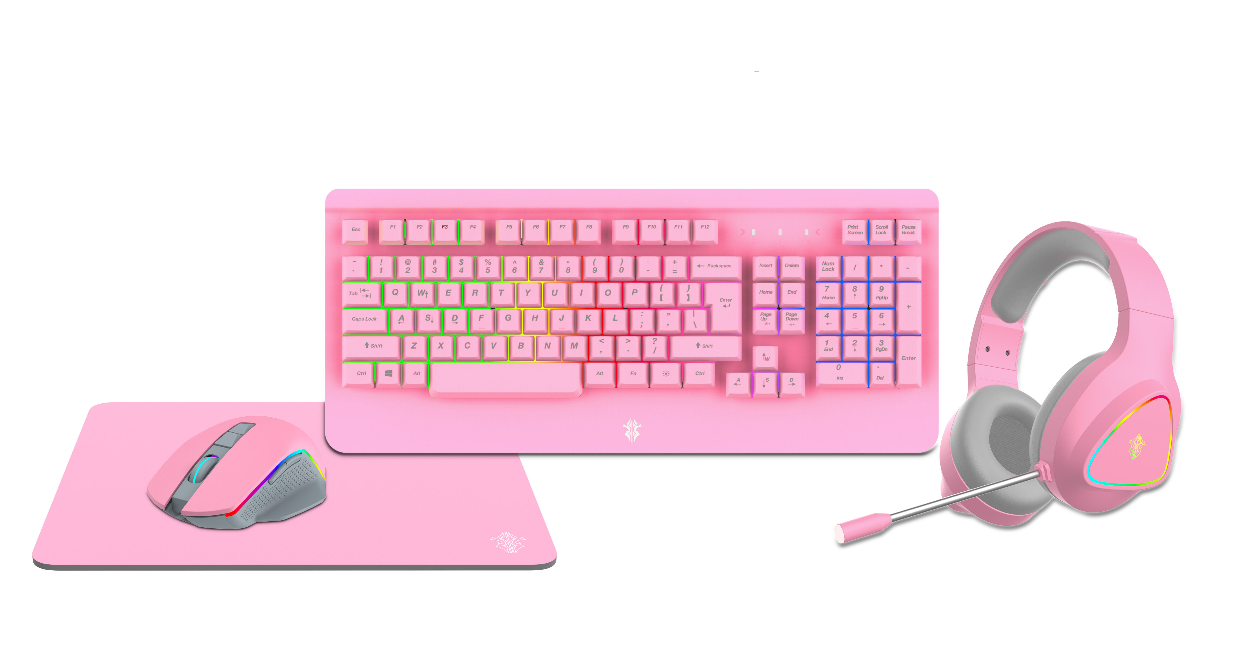 Buy Wholesale China Pink 4-in-1 Gaming Combo- Gaming Keyboard,mouse ...