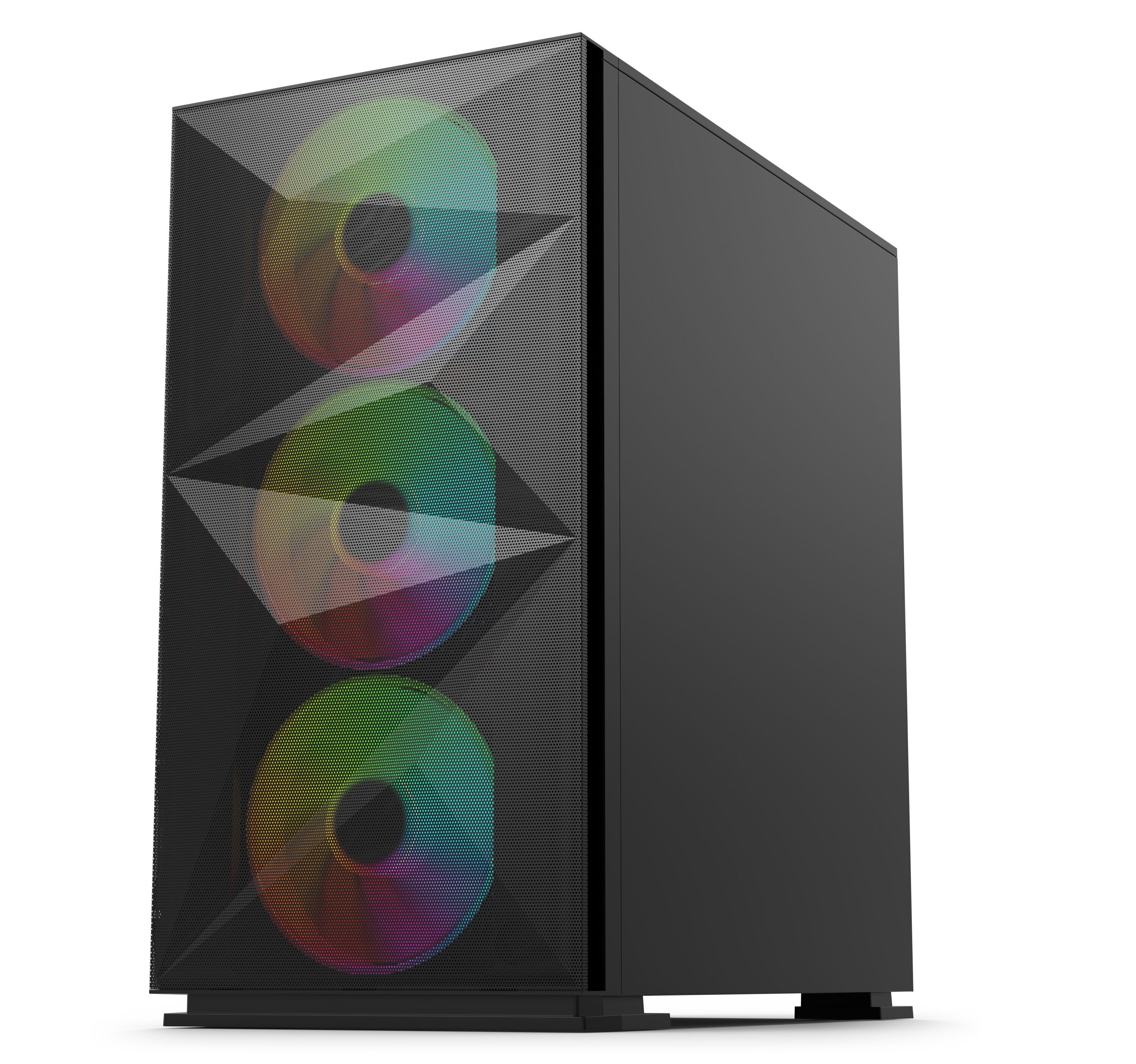 Soeyi Wholesales Empty Metal Mesh Mid Tower Rgb Pc Gamer Oem Acrylic ...