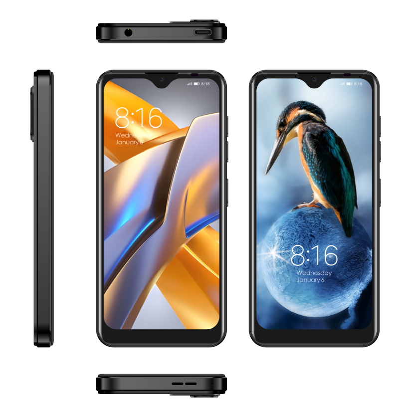 Buy Wholesale China Custom T606 4g Touchscreen Mobile Phone, 6.52 Inch ...