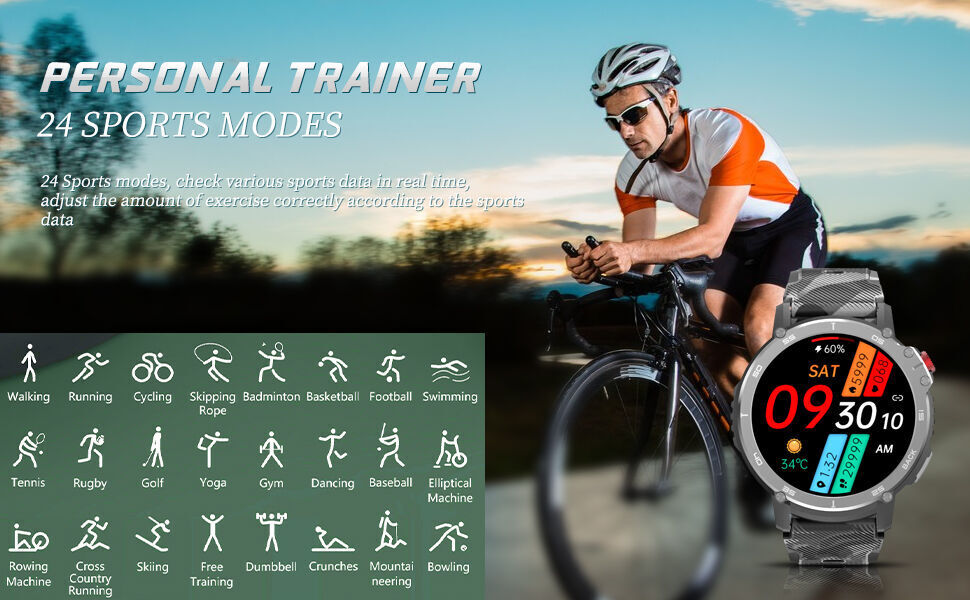 Buy Wholesale China C22 Sport Smart Watch 1.6inch Round 4gb Large ...