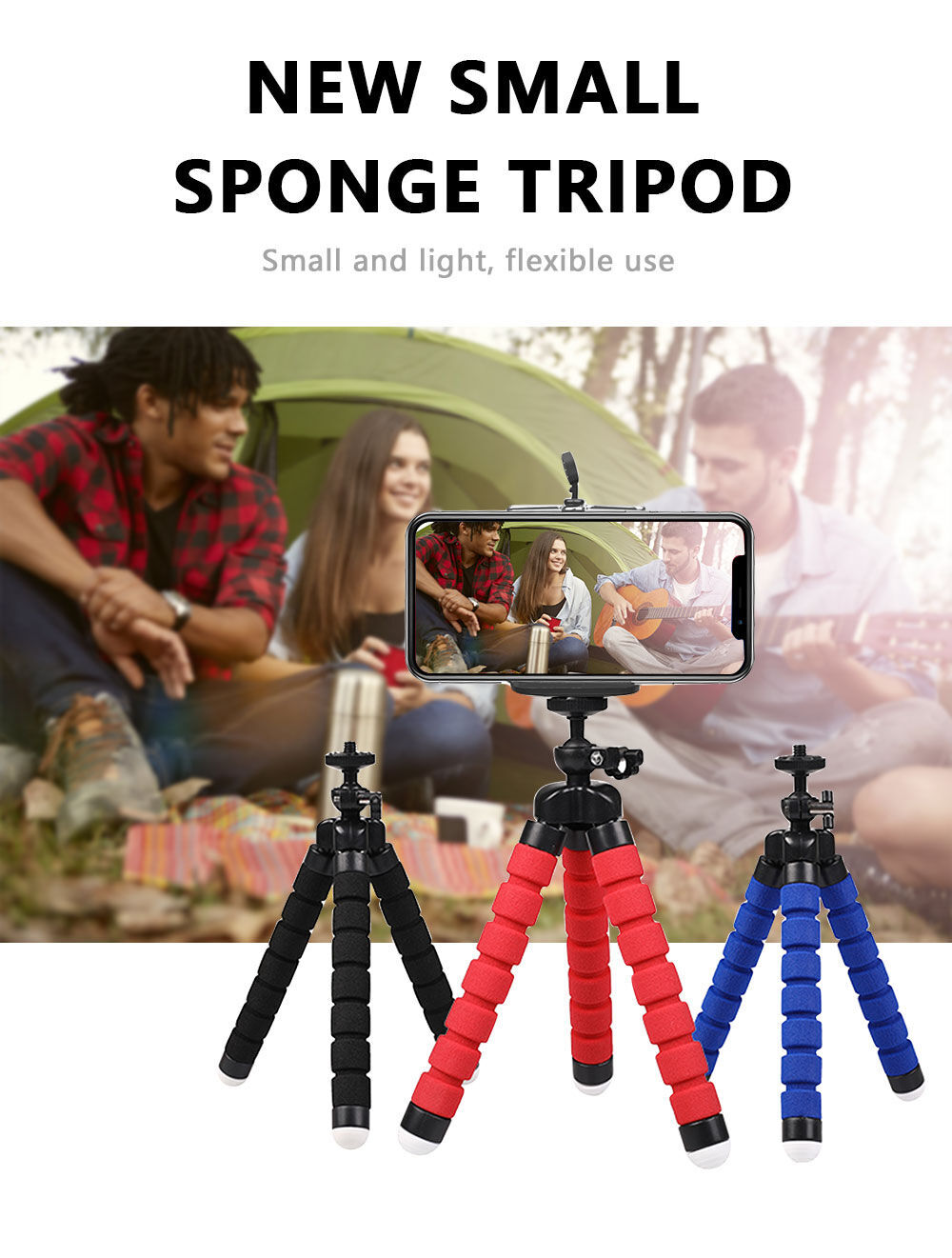 Buy Wholesale China Mini Flexible Smartphone Octopus Vlog Video Camera Selfie Stick Phone Stand ...