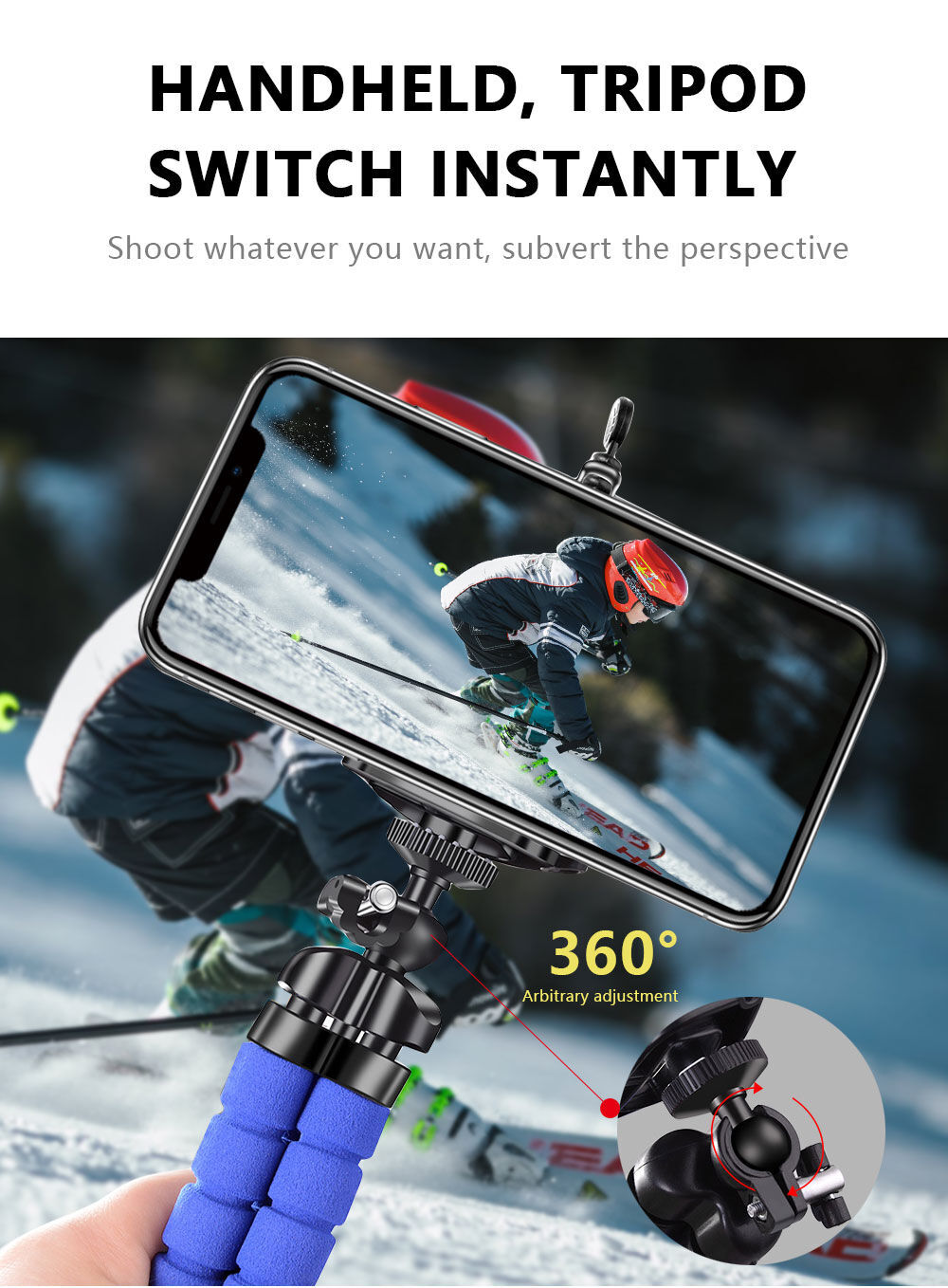 Buy Wholesale China Mini Flexible Smartphone Octopus Vlog Video Camera ...