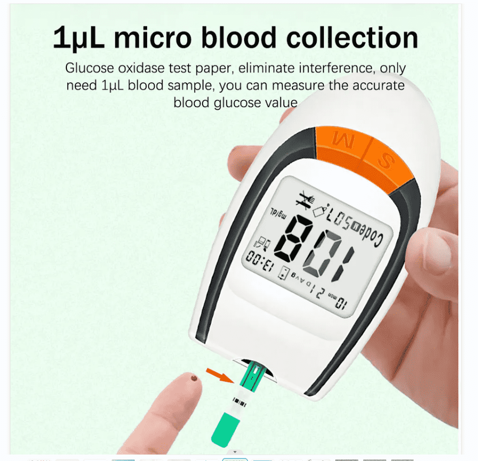 Portable Ce Fda Blood Sugar Blood Glucose Monitors - Buy China ...