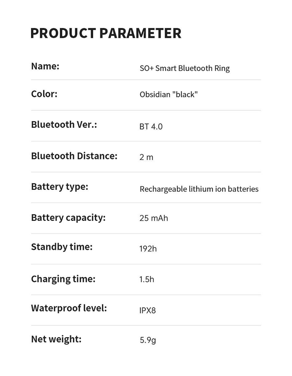 Unique Design Titanium Steel Material Lcd Touch Display Smart Rings For ...