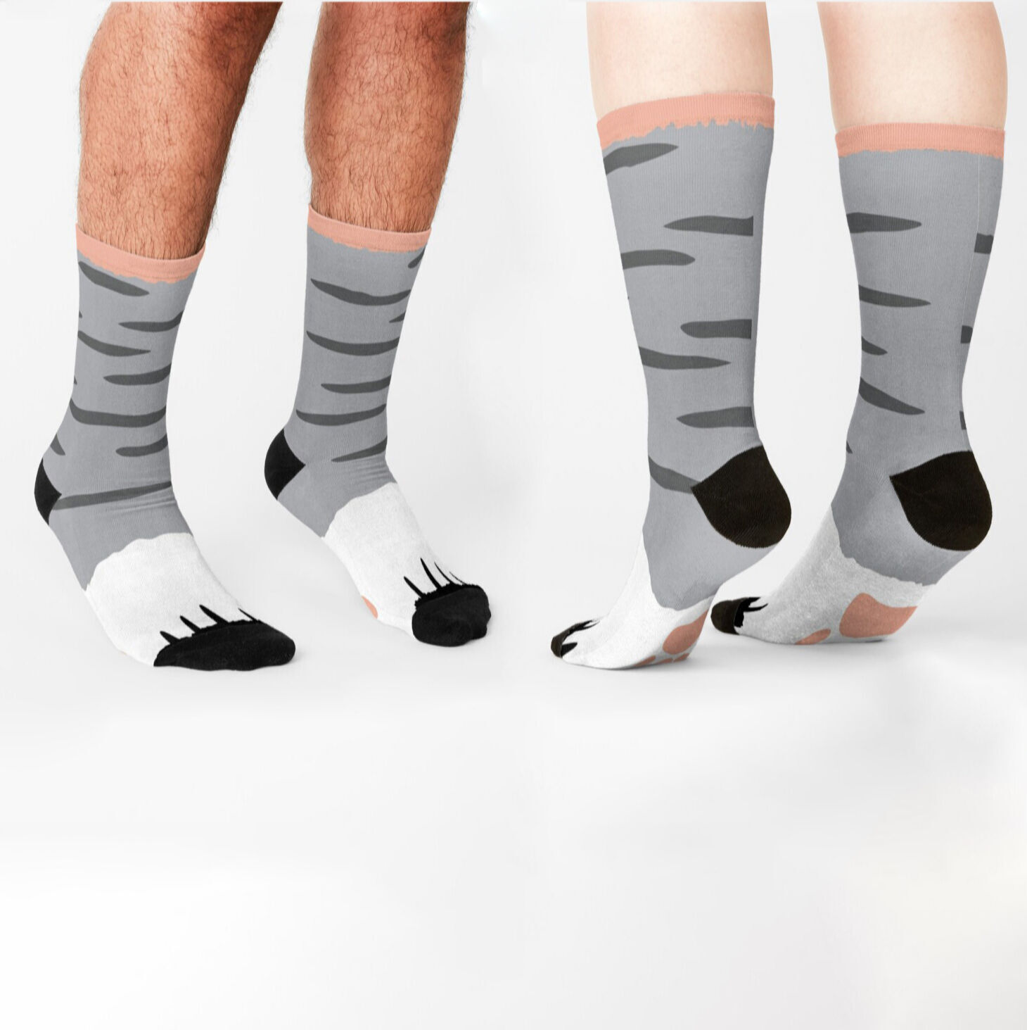 Wholesale Women's 3d Print Sock Animal Feet Sock Factory Price Cheap ...