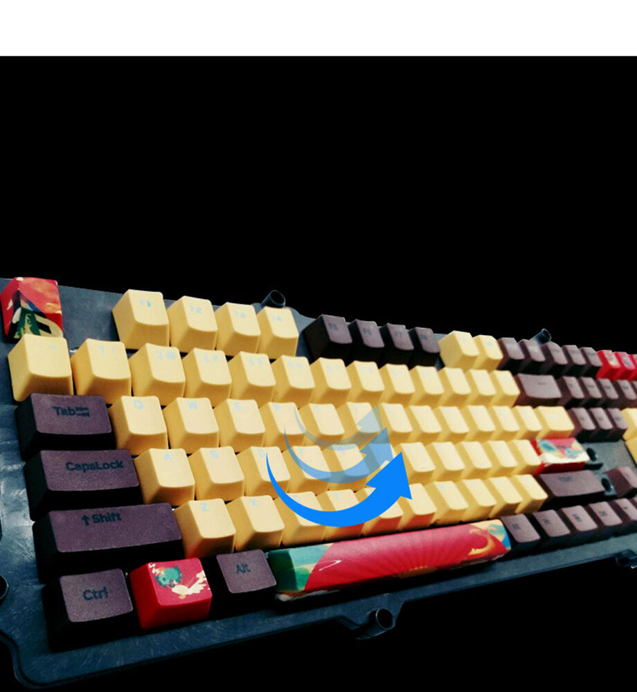 Buy Wholesale China Oshid Custom Pbt Dye Sub Sa Keycaps 104keys Backlit ...