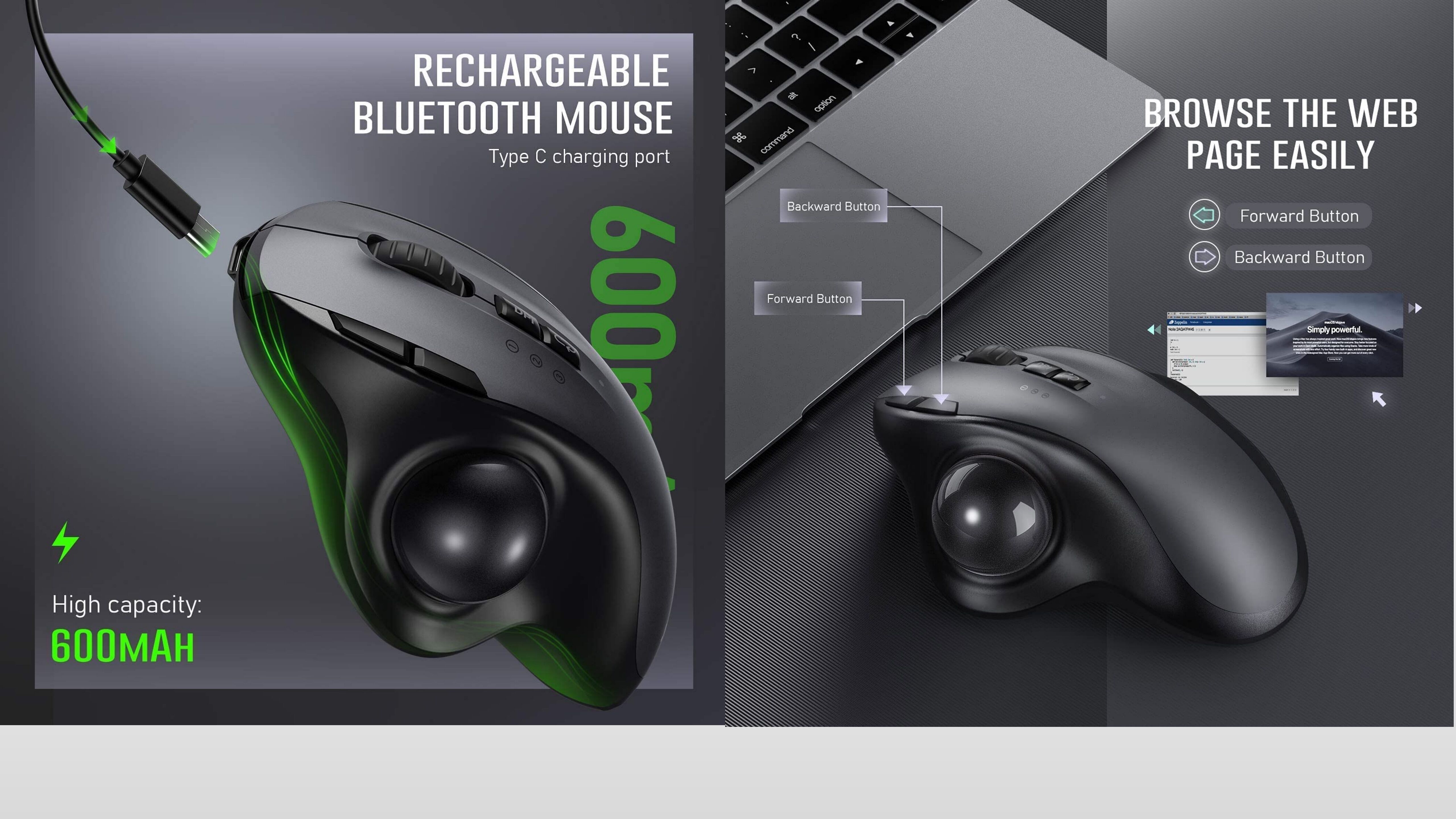 Buy Wholesale China Bt+2.4g Wireless Trackball Vertical Mouse ...