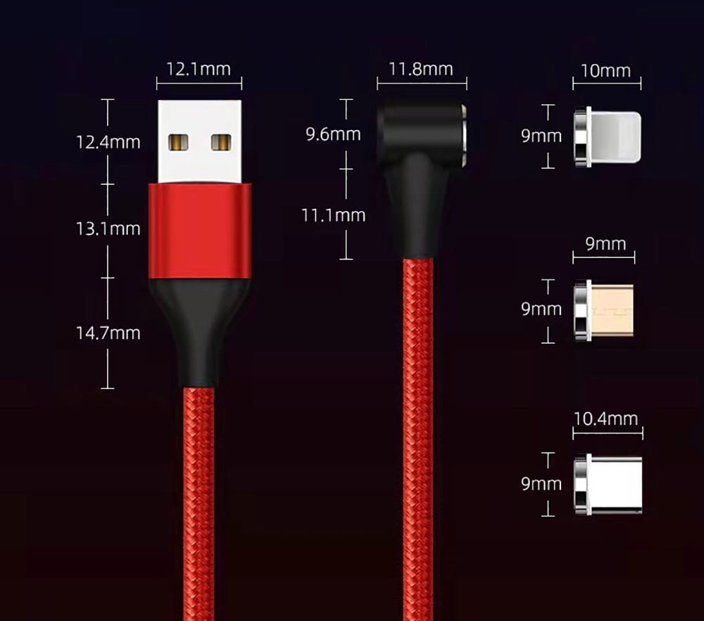 2022 New Fast Charging Magnetic Data Transmission Nylon Braided Cable ...