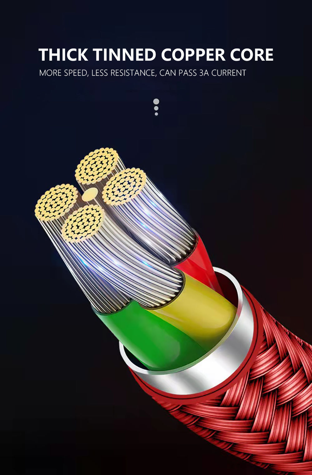 2022 New Fast Charging Magnetic Data Transmission Nylon Braided Cable ...