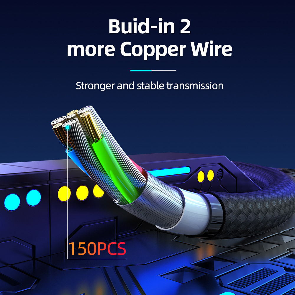 2022 New Fast Charging Magnetic Data Transmission Nylon Braided Cable ...