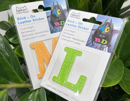 Factory Wholesale Pu Leather Stickers Single Letter Sticker Diy Sticker ...