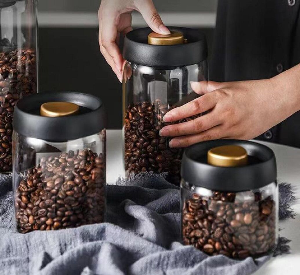 Buy Wholesale China Factory Price Coffee Jar Vacuum Sealed Jar High Borosilicate Glass Storage ...