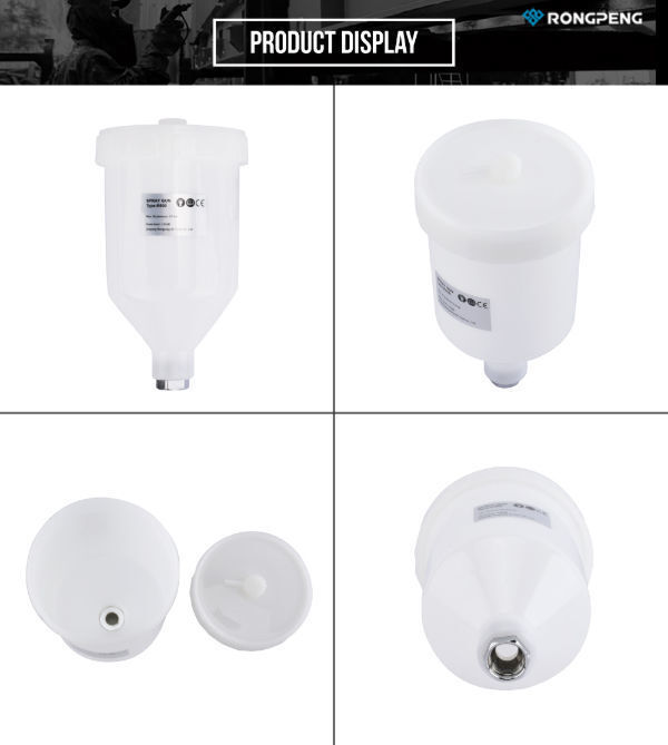 Spray Gun Paint Cup Rongpeng 600cc 1pcs Plastic Sprayer Gun Pneumatic Tool R8702 - China ...