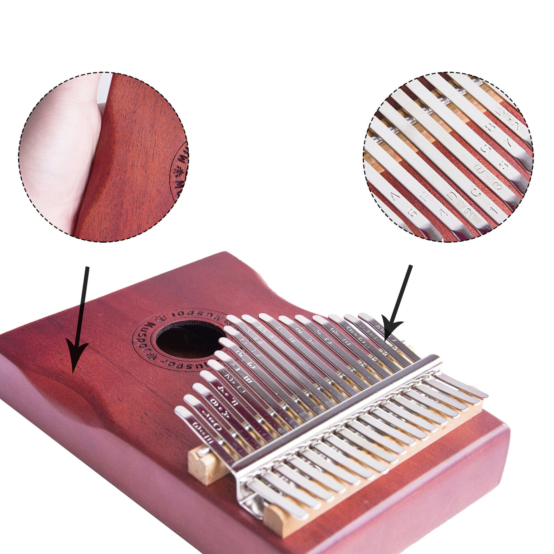Buy Wholesale China 17 Key Acacia Wood Kalimba Eq Kalimba & Mahogany ...
