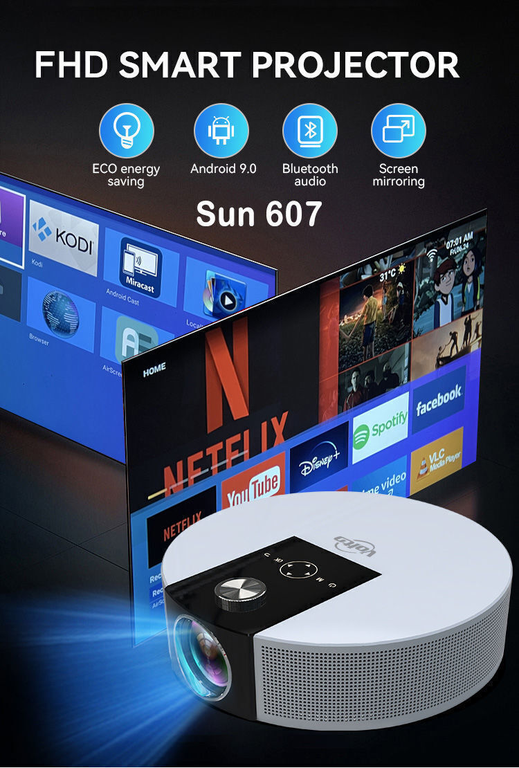 Buy Wholesale China Lcd Projector 1080p 4k Video Projector Big Screen ...