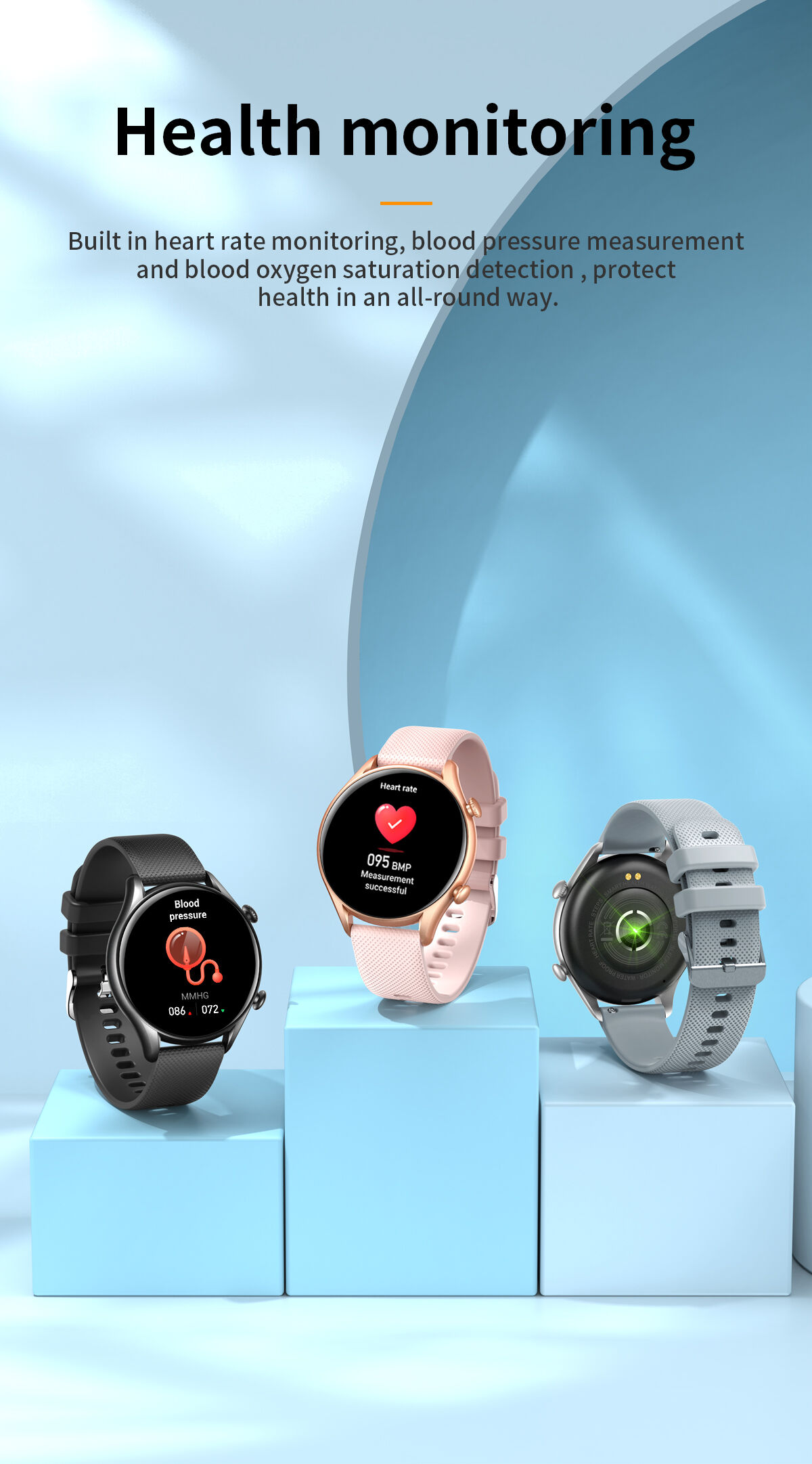 Smart Watch Rtl8763e 1.32inch 360*360 Heart Rate Monitoring Waterproof ...