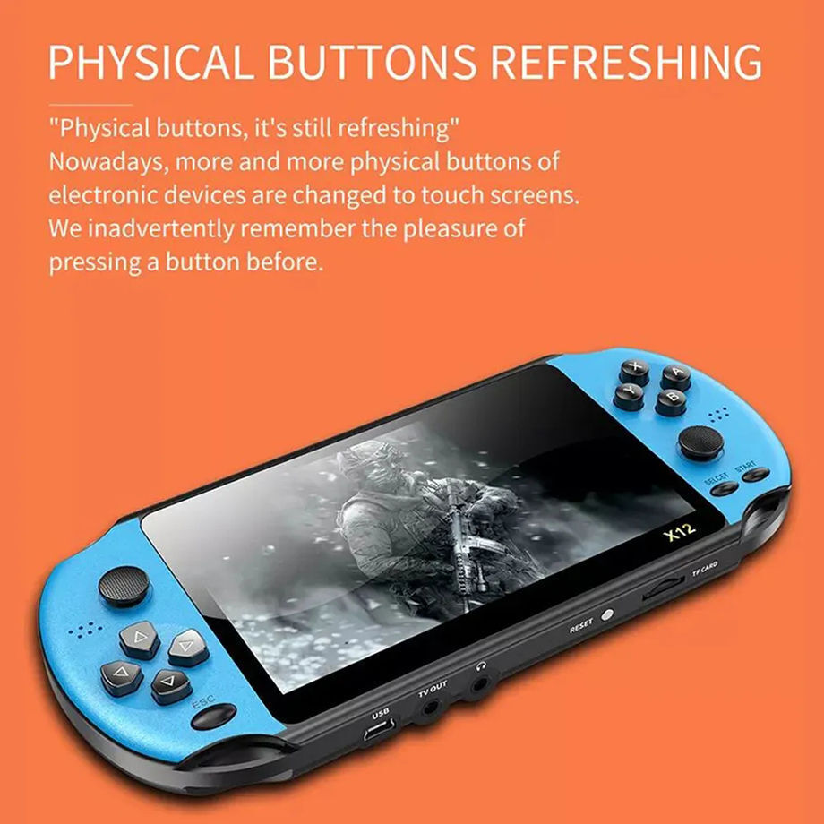 Buy Wholesale China X12 5.1 Inch Handheld Video Game Console 8gb Built ...