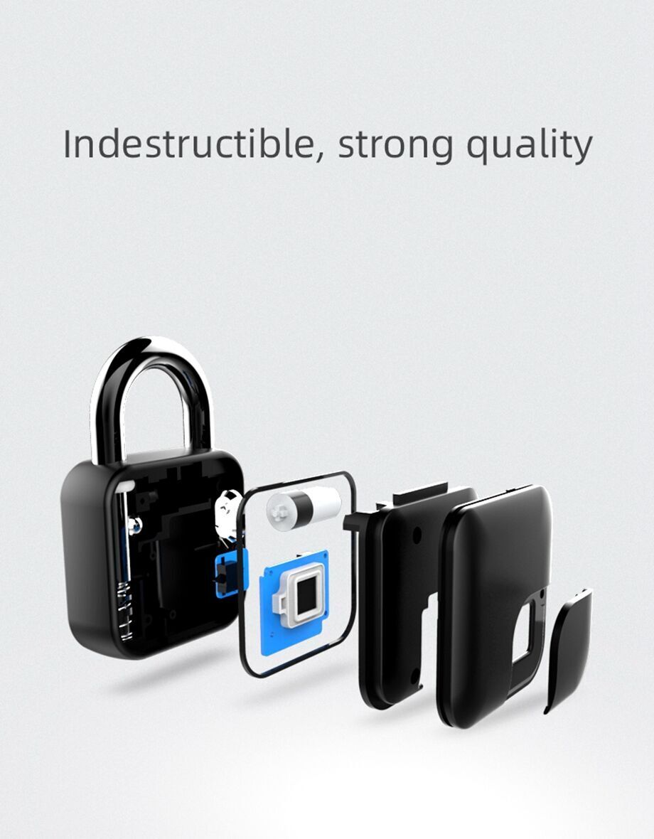 Buy Wholesale China Toposon Fingerprint Padlock Dhiedas Padlock With ...