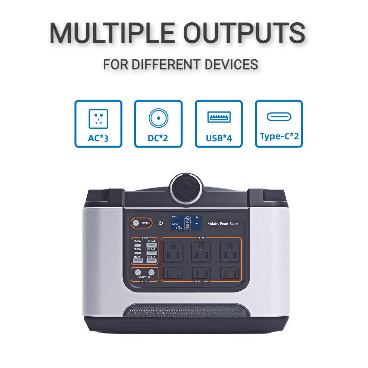 Buy China Wholesale Larger Capacity Portable Power Station 648wh 700w ...