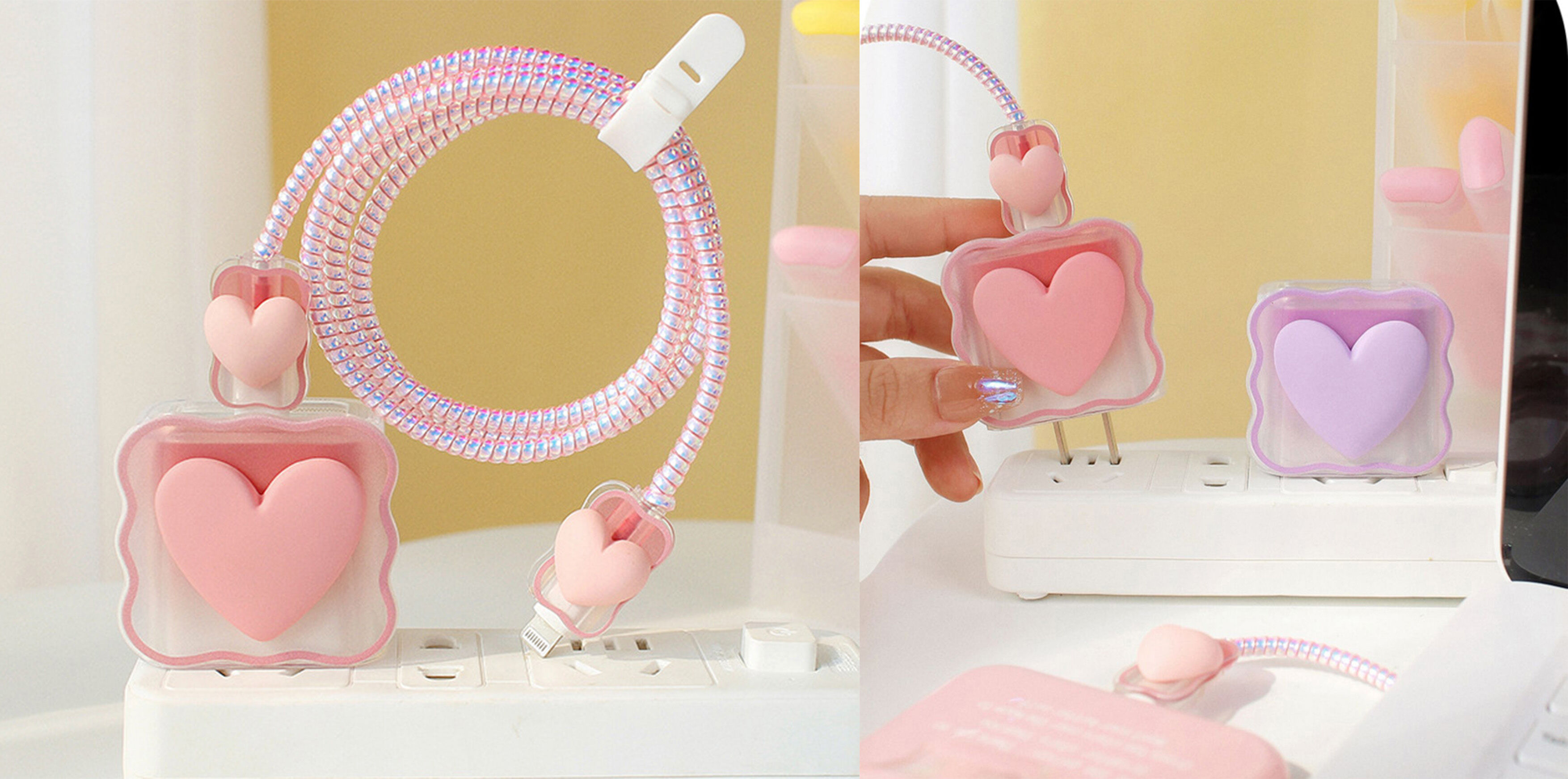 3d Cute Cartoon Designs Protective Case For Lightning Cable Cover For ...