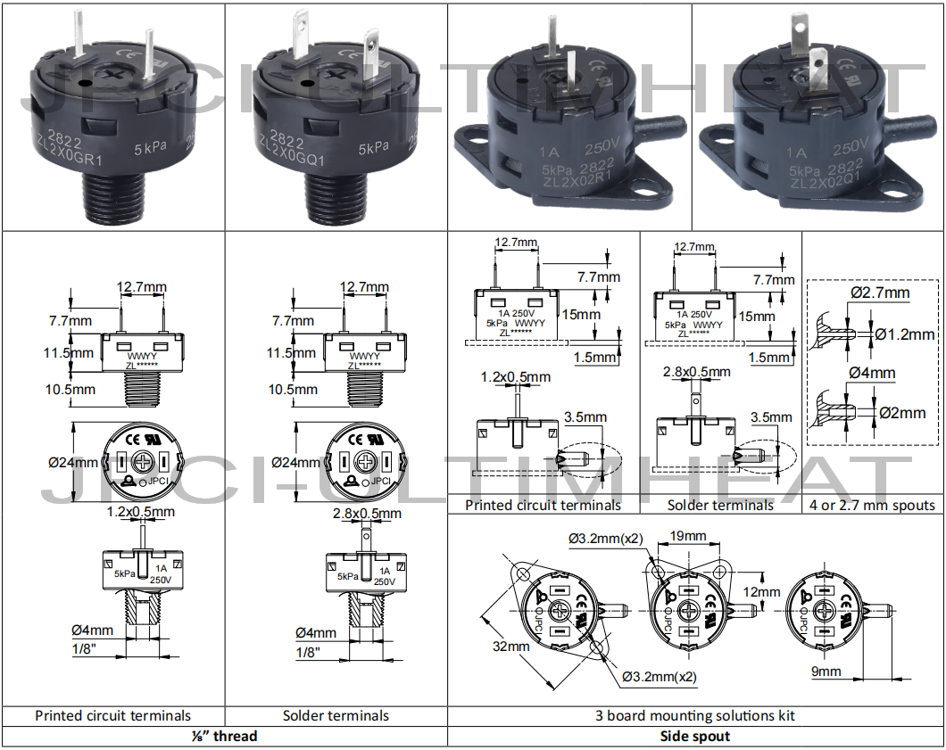 Type Zl Low Voltage Circuit Positive Pressure Switch - Expore China ...