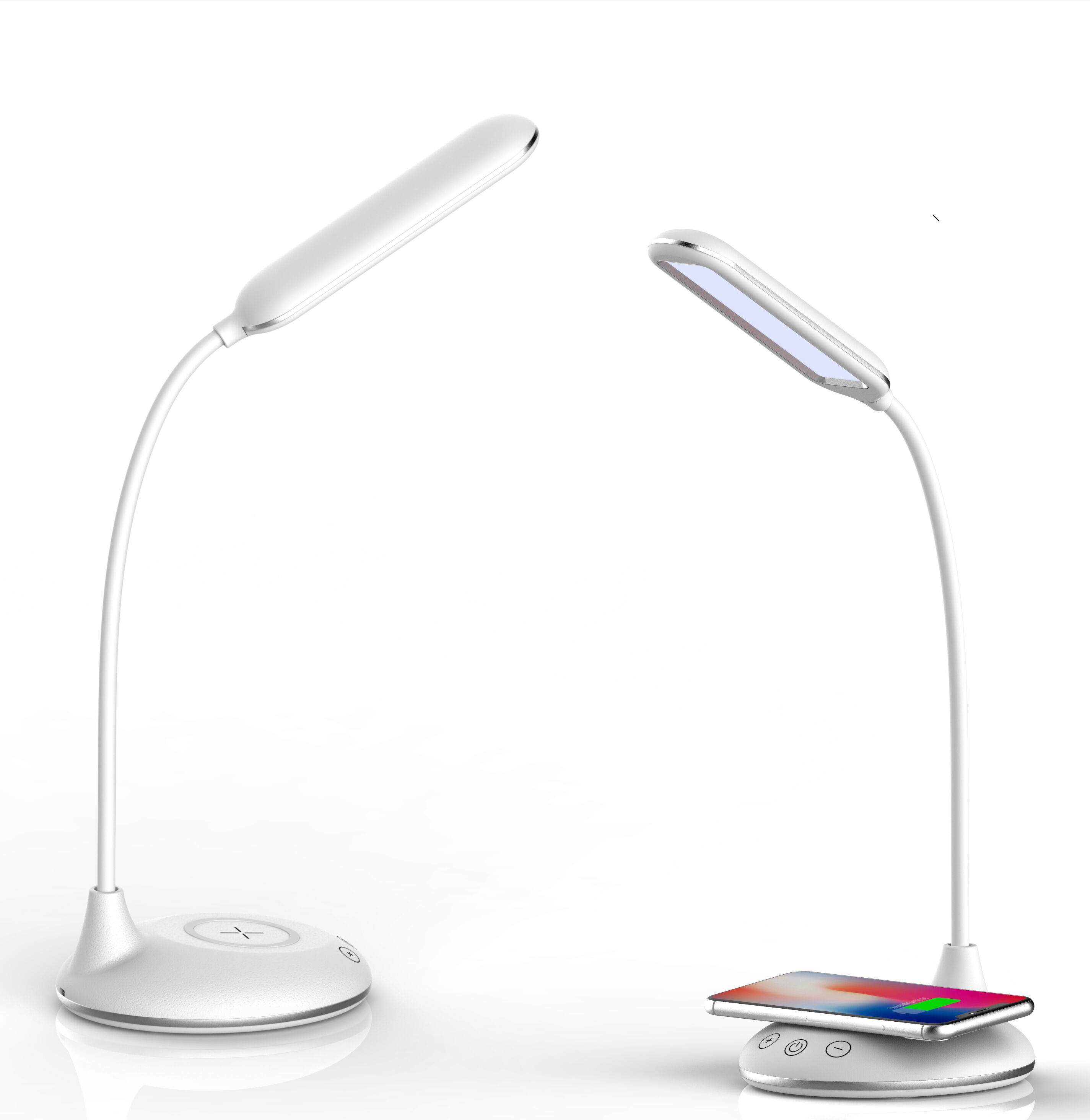 10w Round Base 360° Folding Hose Holder Wireless Charger Desk Lamp Cost ...