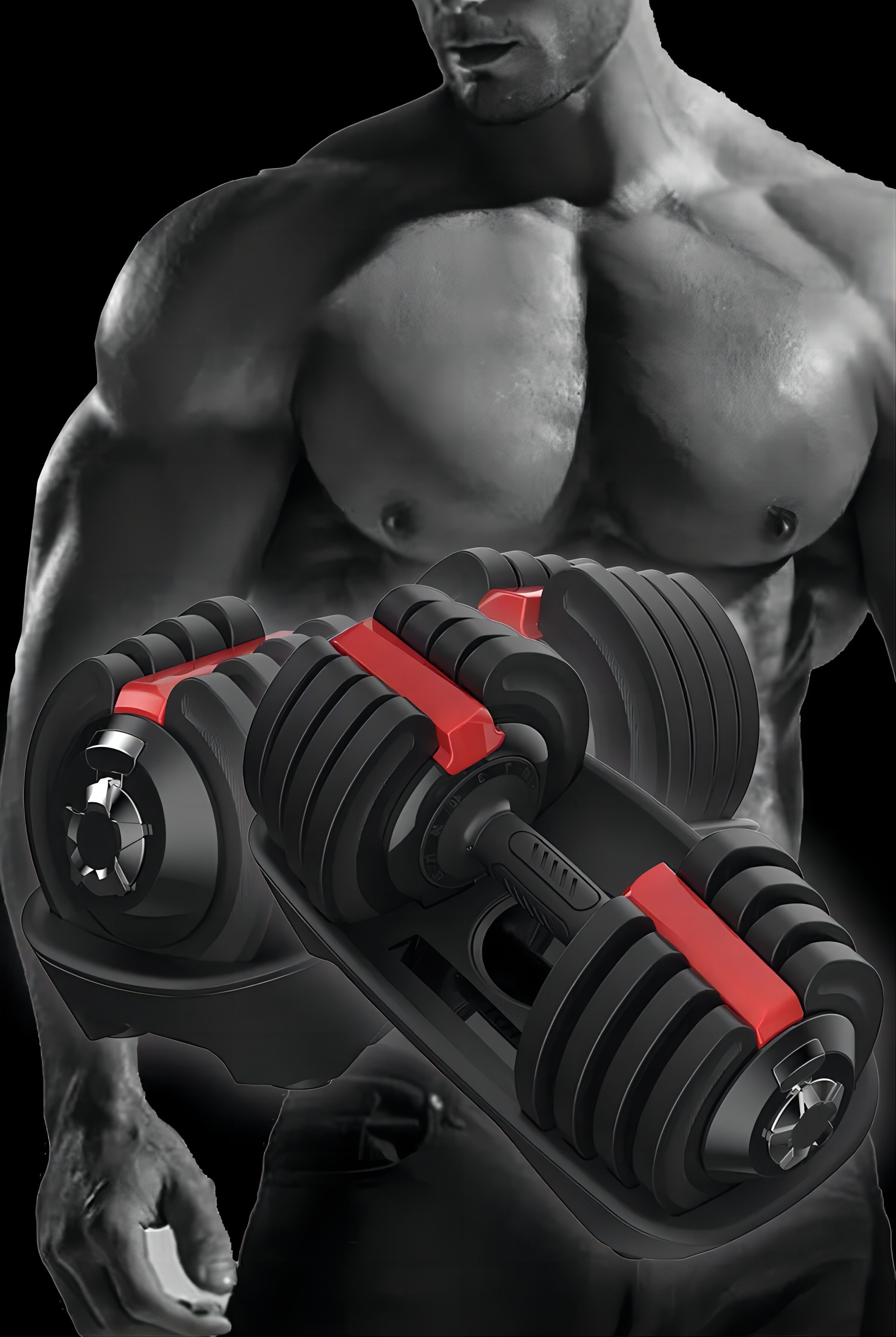 Gym Automatic 24kg Adjustable Dumbbell - Buy China Wholesale Dumbbells ...