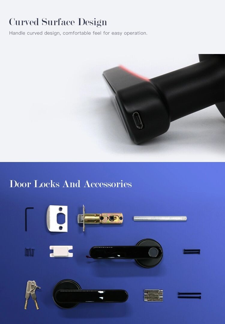 Buy Wholesale China Automatic Security Biometric Fingerprint Handle ...
