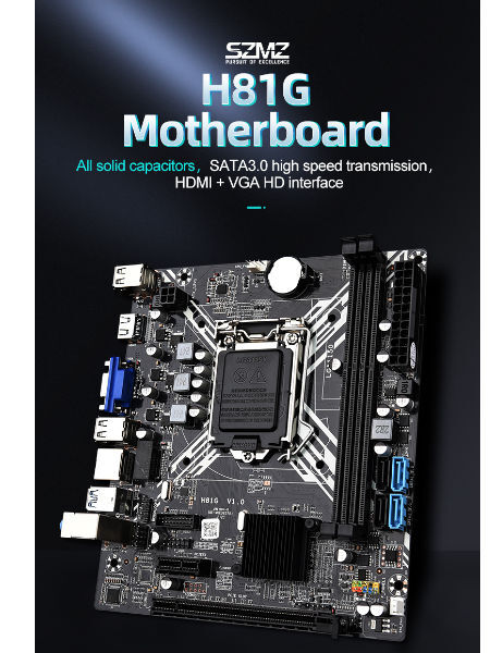 Buy China Wholesale H81g Computer Motherboards 1150-pin 100m Ddr3 H81 ...