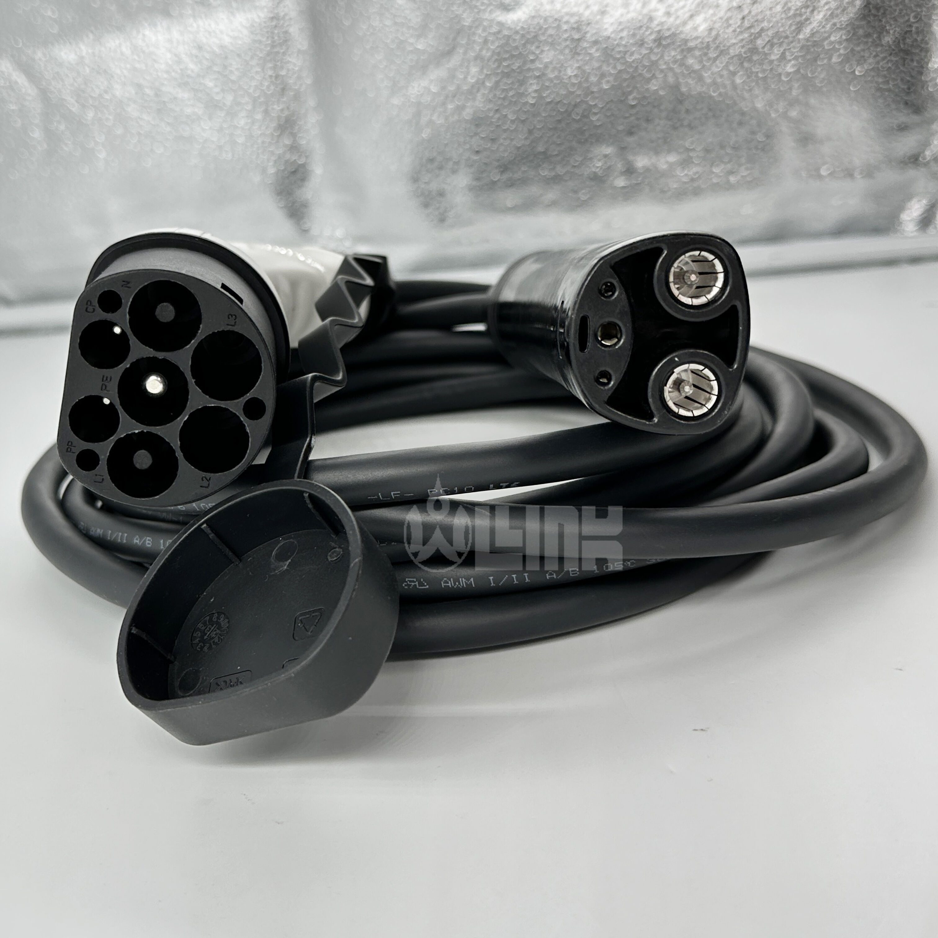 Electric Vehicle Evse Plug 16a 110-220v Ev Charger Type2 To Tesla ...