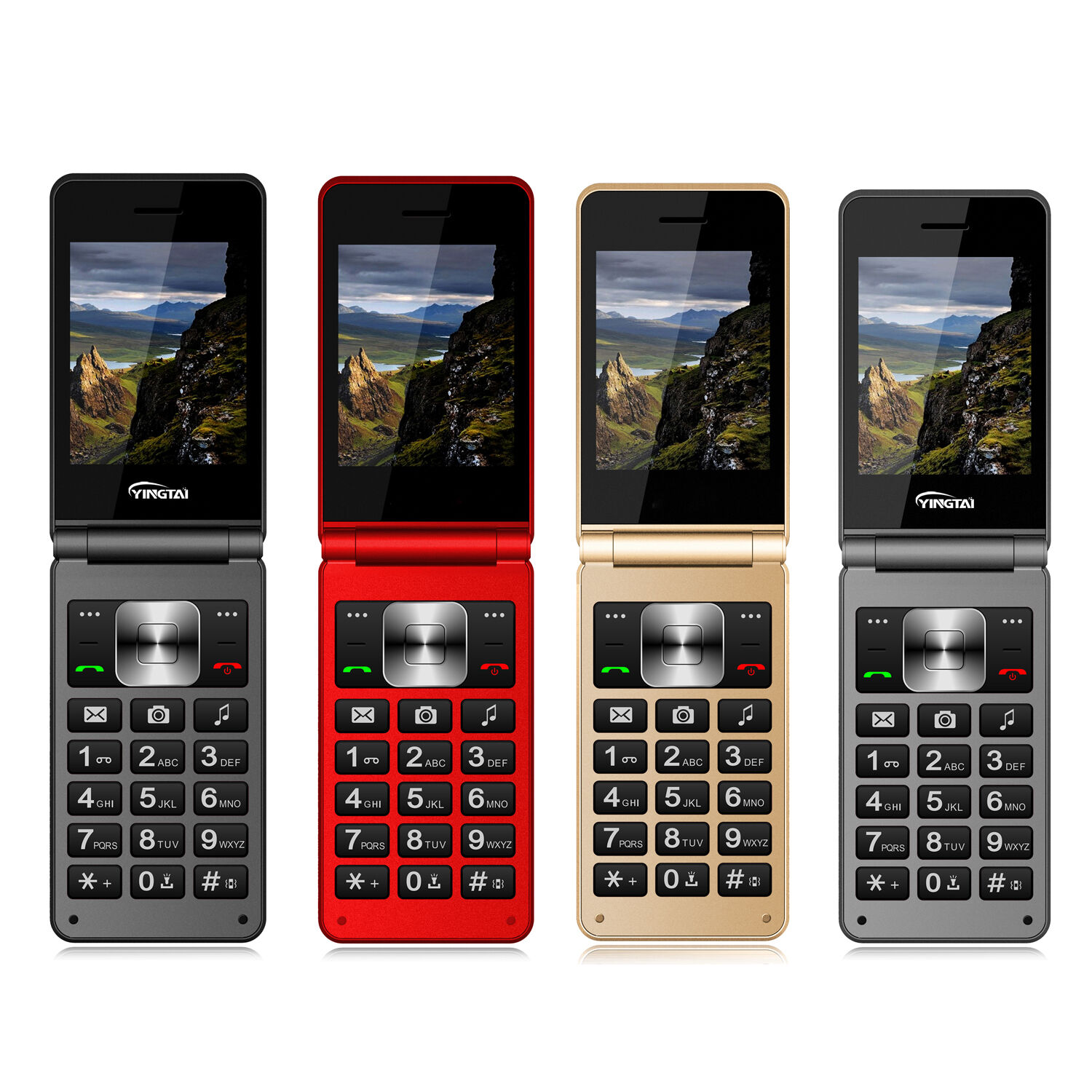 Buy Wholesale China Ying Tai 2.8/1.77 Inch Dual Screen Flip Phone Sos ...