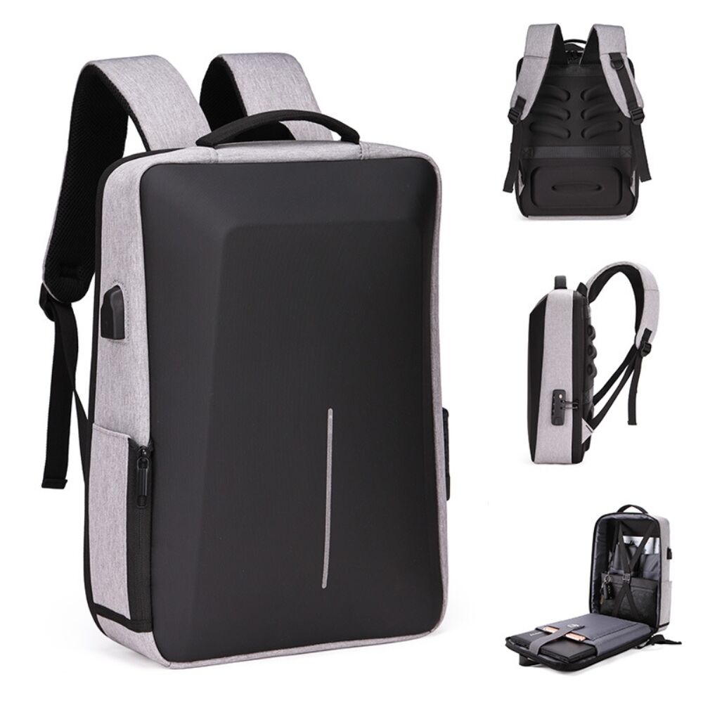 Crossten Anti Theft Lock Backpack Business Laptop Bag Waterproof Usb ...