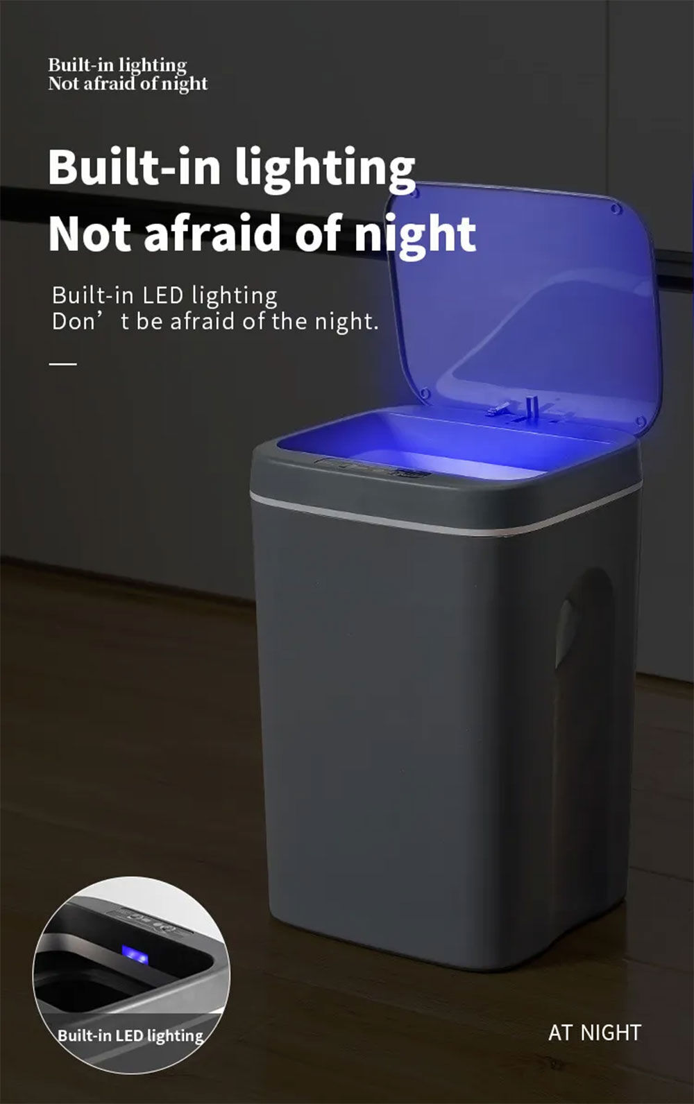 Buy Wholesale China Smart Induction Trash Can Automatic Dustbin Bucket ...