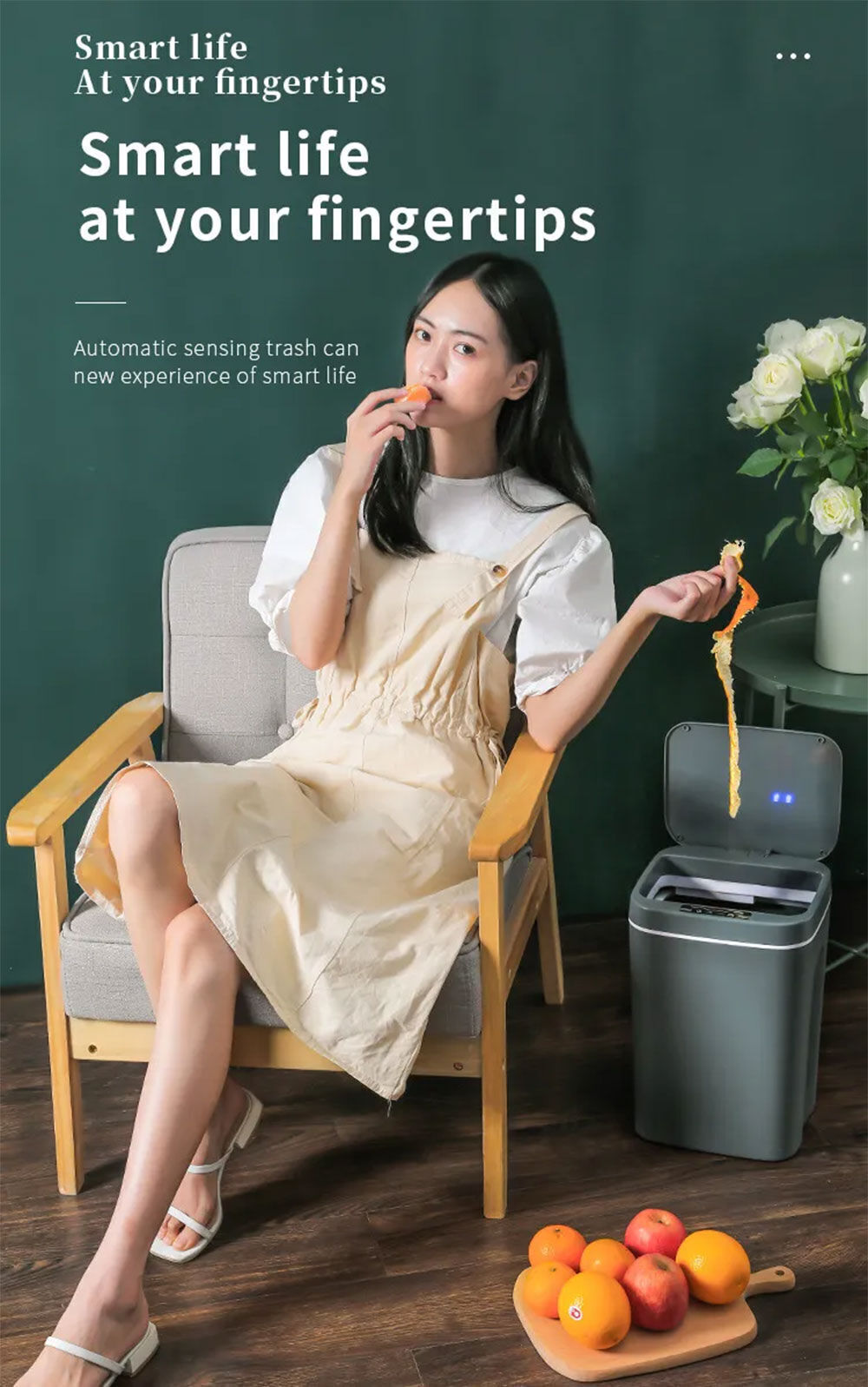 Buy China Wholesale 12l Automatic Operation Smart Nordic Trash Bin ...