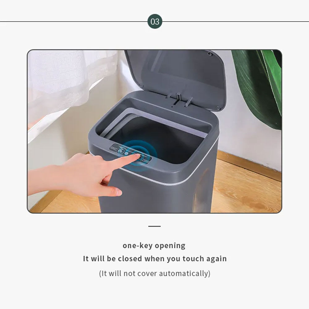 Buy Wholesale China 12l Automatic Operation Smart Nordic Trash Bin ...