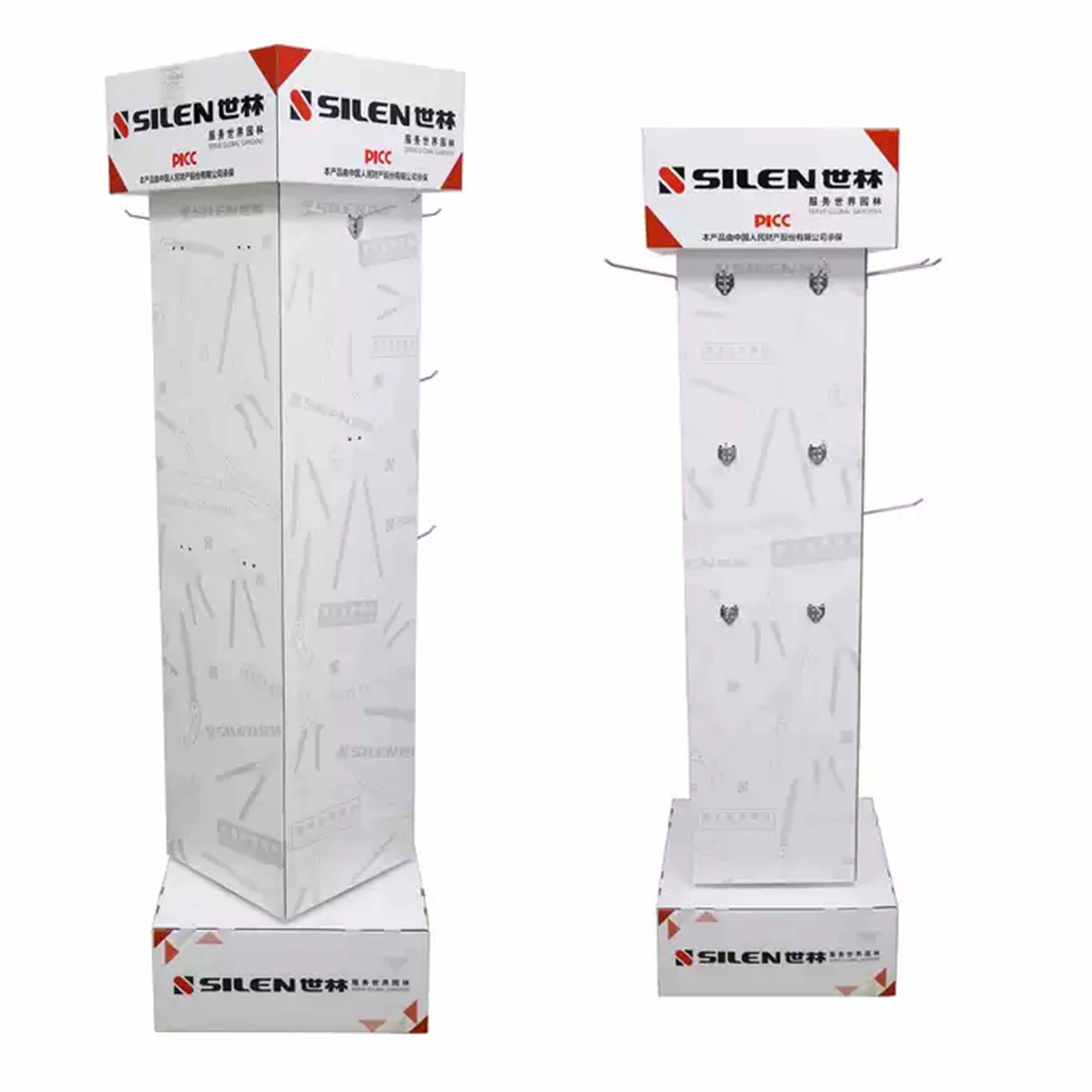 Cardboard Earphone Stand Pop Floor Display Stand Electronics Products ...