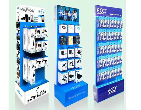 Battery Display Stand Pos Pop Floor Display Rack Retail Display Shipper ...