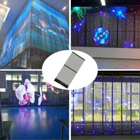 Buy China Wholesale Transparent Led Film Screen Adhesive Flexible Soft ...