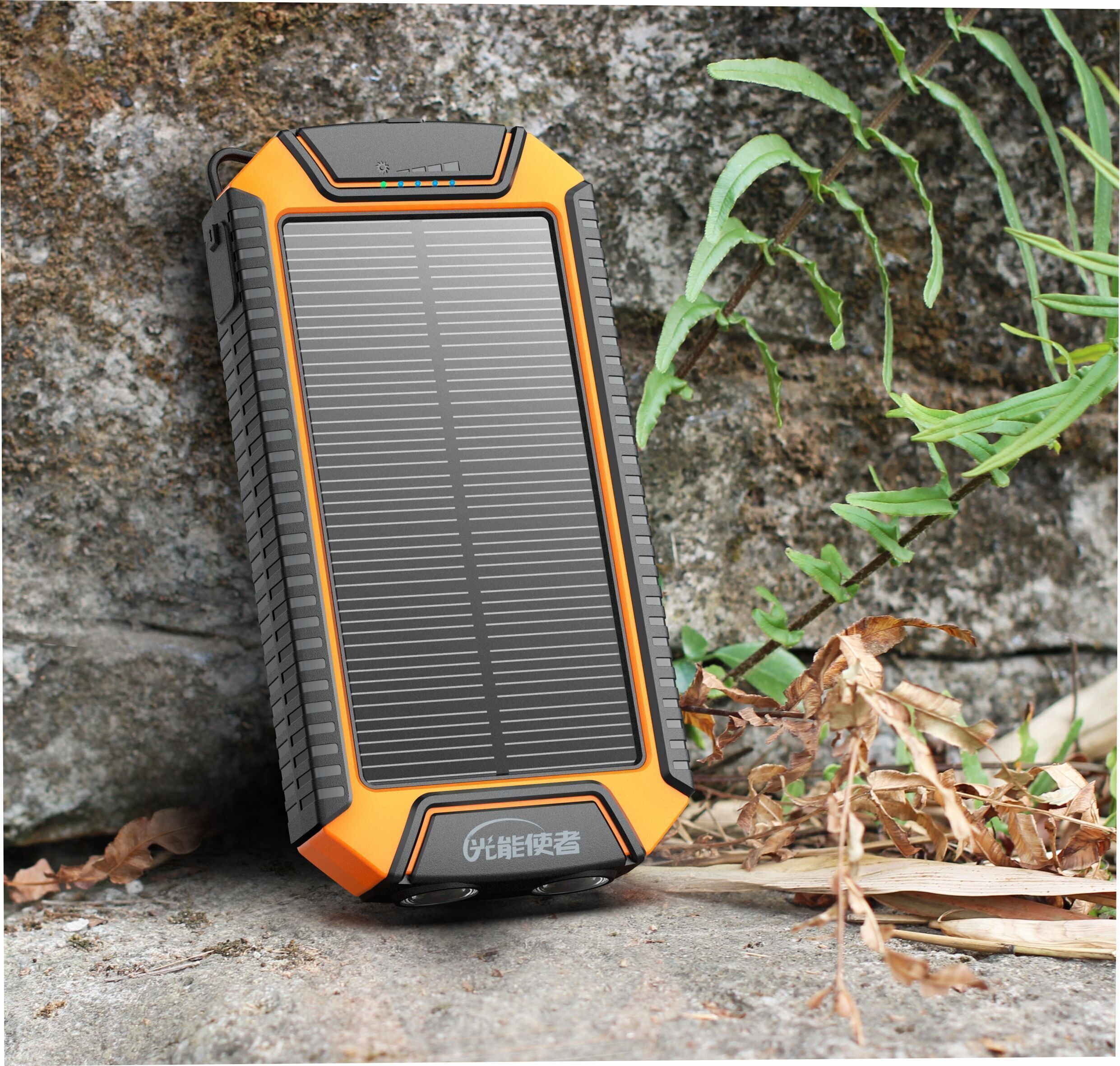 Buy Wholesale China 10000mah Wireless Charging Solar Power Bank ...