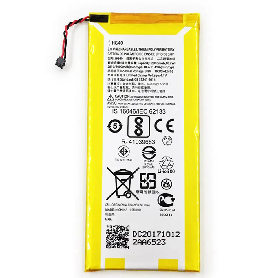 Buy Wholesale China Digital Battery Hg40 For Motorola Moto G5 Plus ...