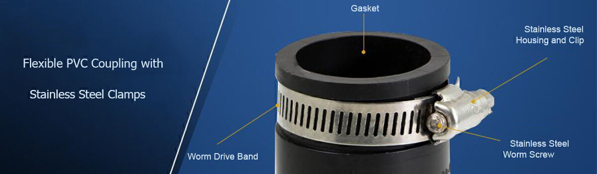 Tpe Body Epdm Rubber Pvc Pipe Soft Flexible Coupling With Stainless ...