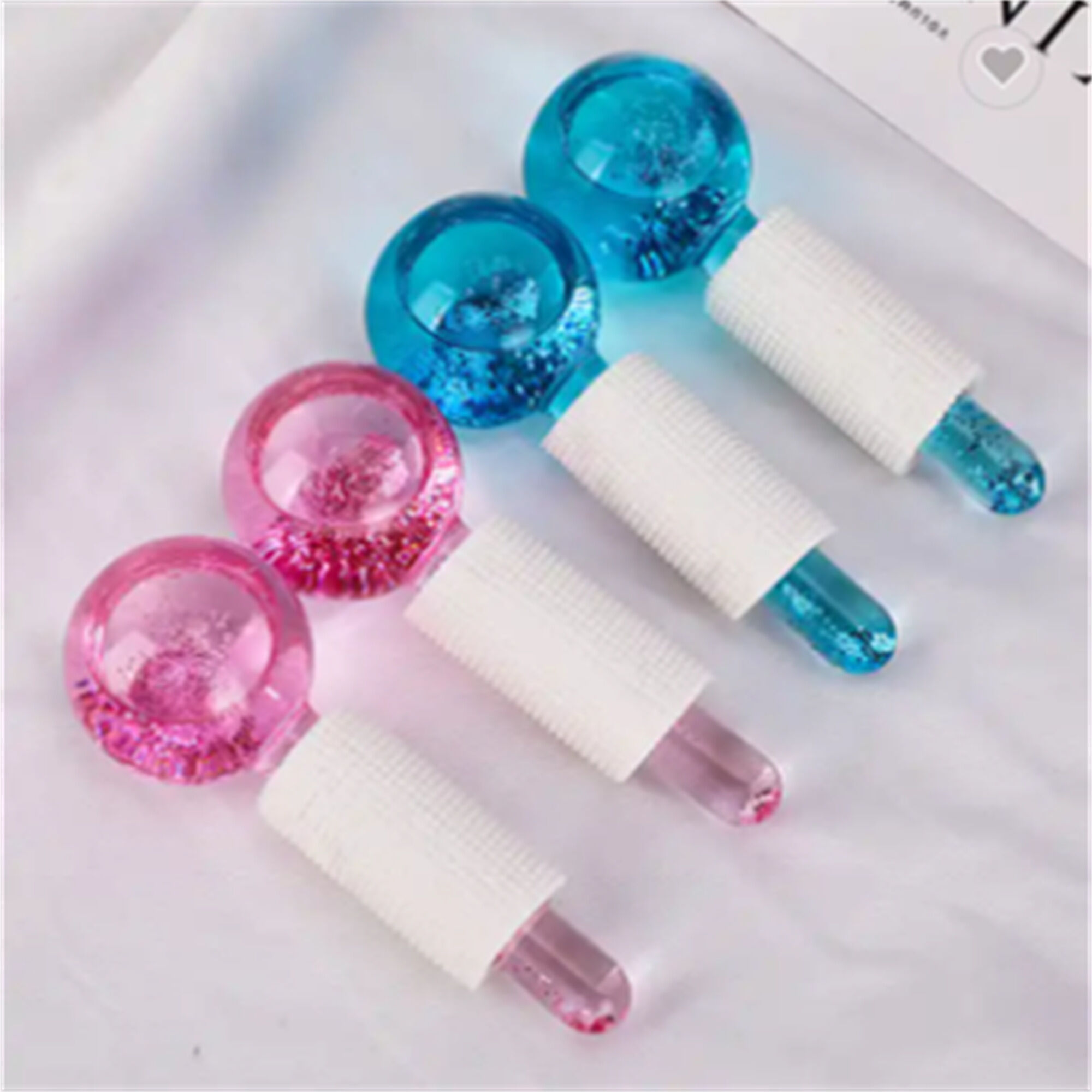 Skin Beauty Ice Cooling Facial Globes Face Beauty Skin Care 2 Pack ...