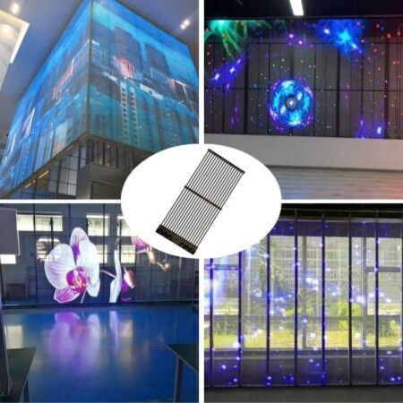 Buy Wholesale China Transparent Led Film Screen Adhesive Flexible Soft ...