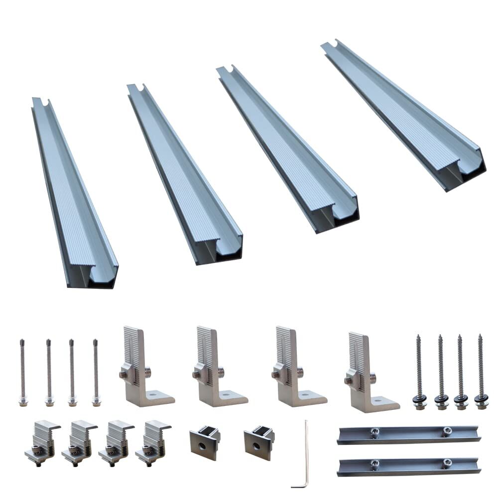 Solar Panel Mounting Braket Kit System For Sloped Pitched Tin Roof ...