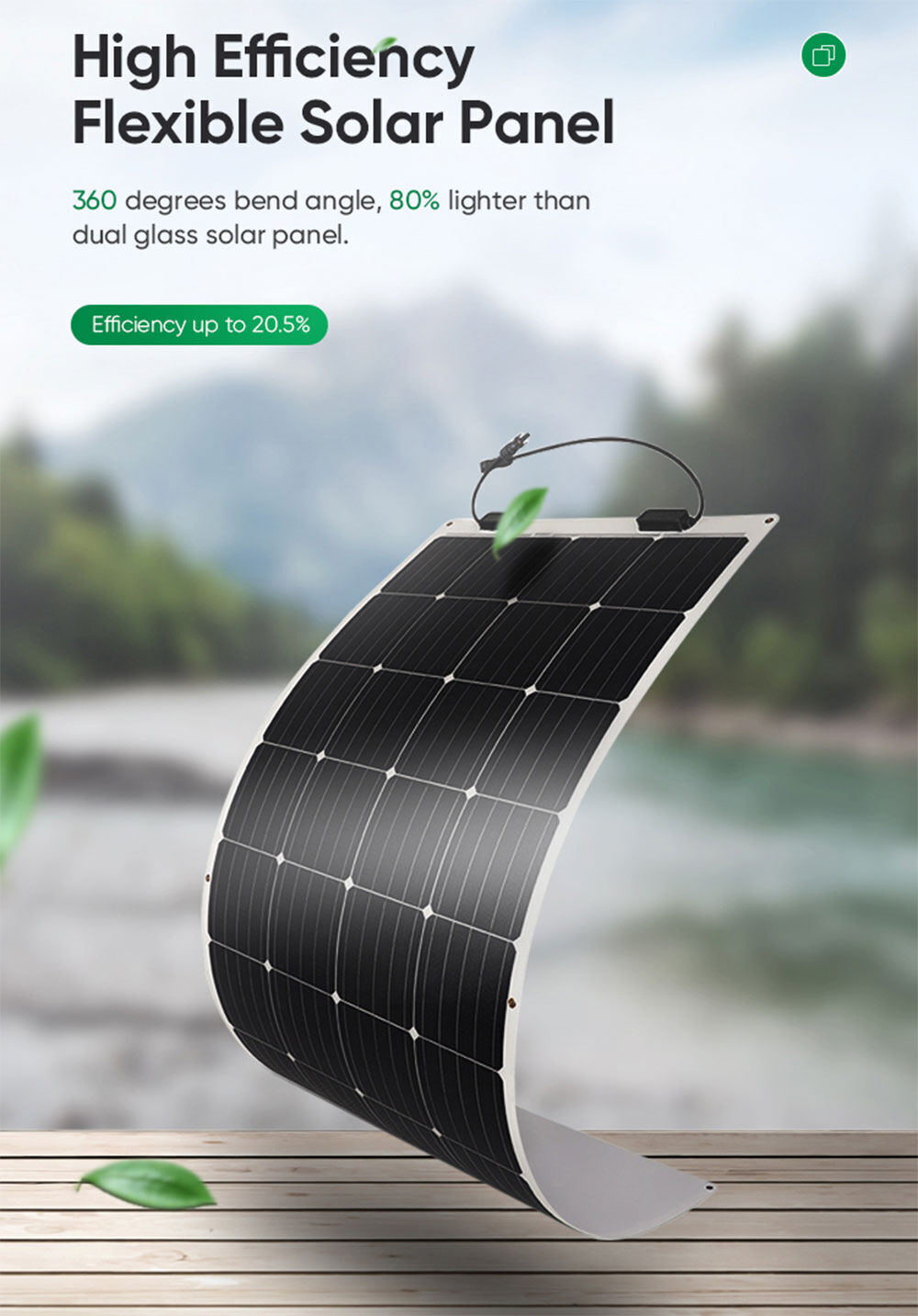 Buy Wholesale China Factory Wholesale 35-380w Flexible Solar Pane Mono ...