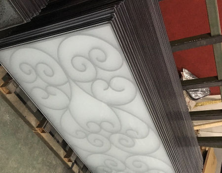 Buy Wholesale China Decorative Glass With Wrought Iron Caming Igcc ...