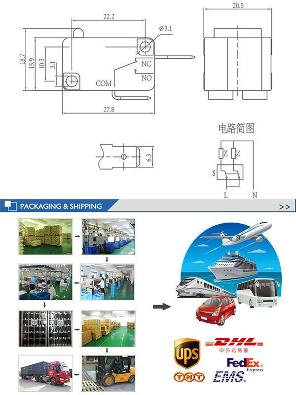 Buy Wholesale China Sale Micro Switches, Up To 5a/10a/16a125/250v Ac ...