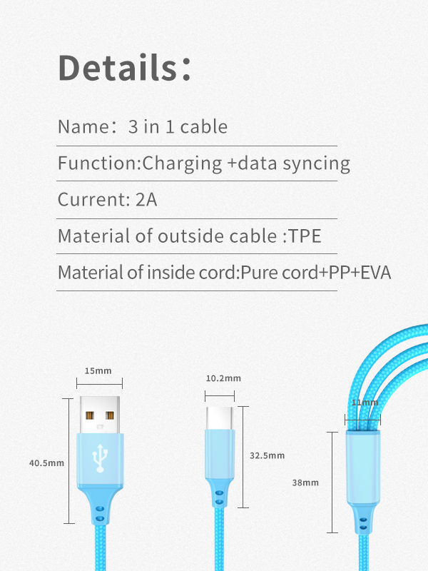 Buy Wholesale China Oem Multi Function Usb Charger Cables Pd Fast ...