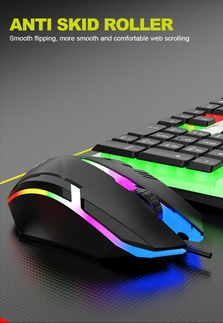 Factory Oem/ready-to-go Wired Gaming Keyboard And Mouse, Rainbow ...